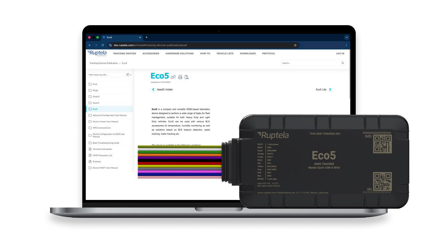 Eco5 – Compact, Durable, and Versatile GPS Tracker | Ruptela